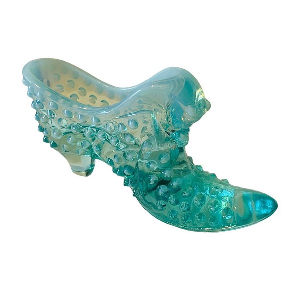 Fenton | Art | Fenton Art Glass Shoe Figurine Secret Slipper Boot Cat ...